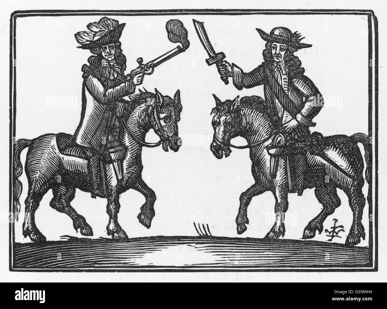 Medieval Highwayman Drawing