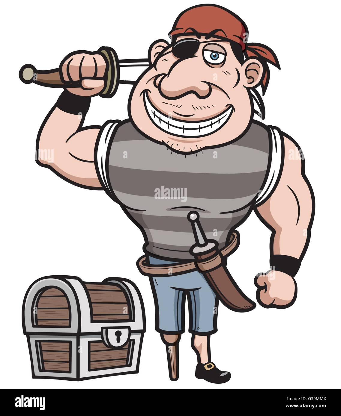 Cartoon old man treasure hi-res stock photography and images - Alamy