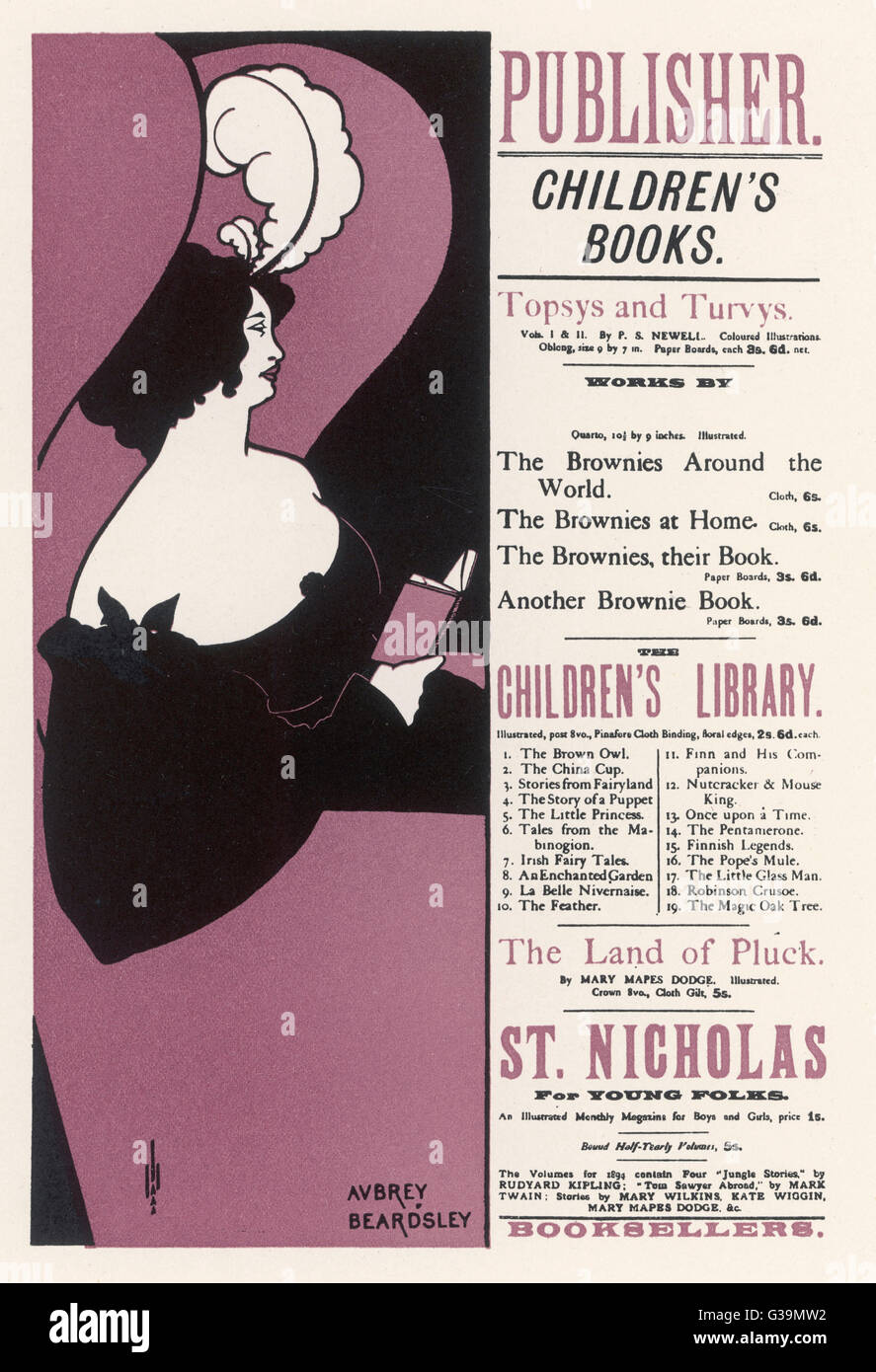 Beardsley Poster - Books Stock Photo - Alamy