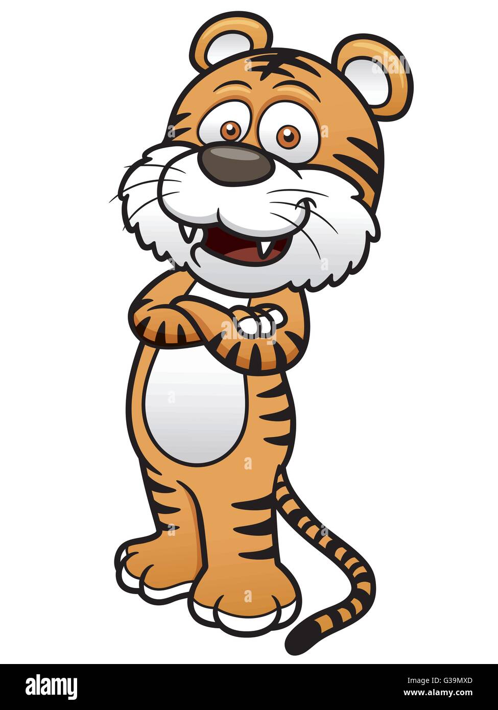 Vector illustration of Tiger cartoon Stock Vector Image & Art - Alamy
