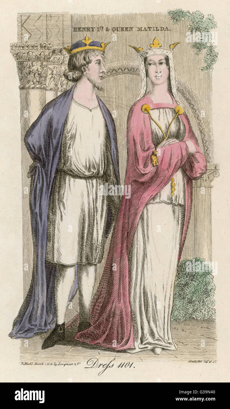 King Henry I and Queen Matilda Stock Photo - Alamy