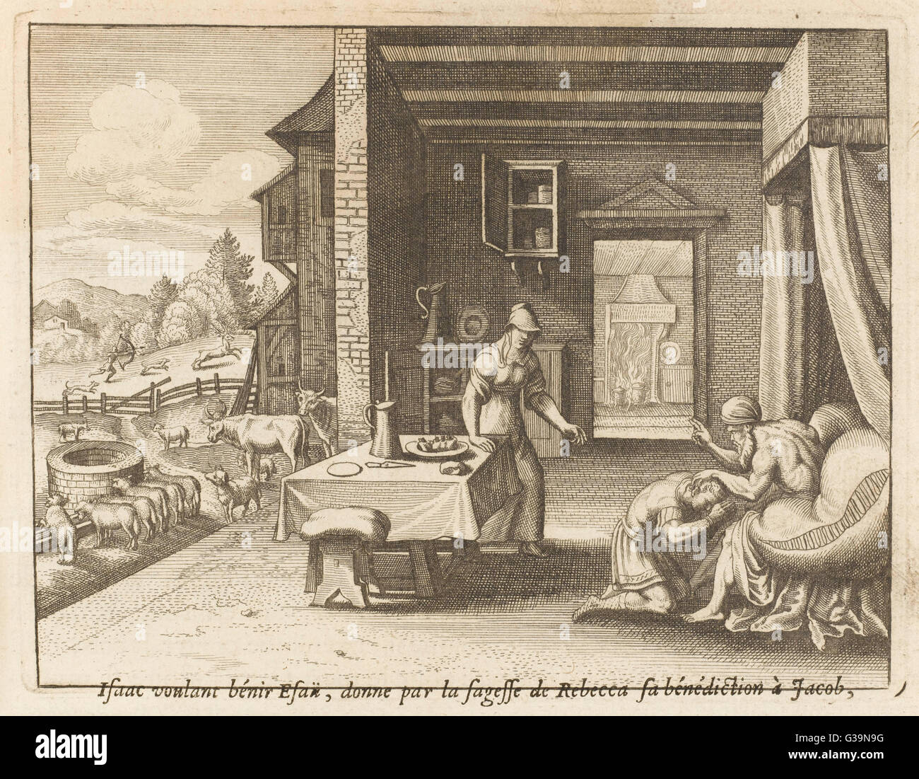 Jacob pretends to be Esau and tricks their father Isaac into giving him ...