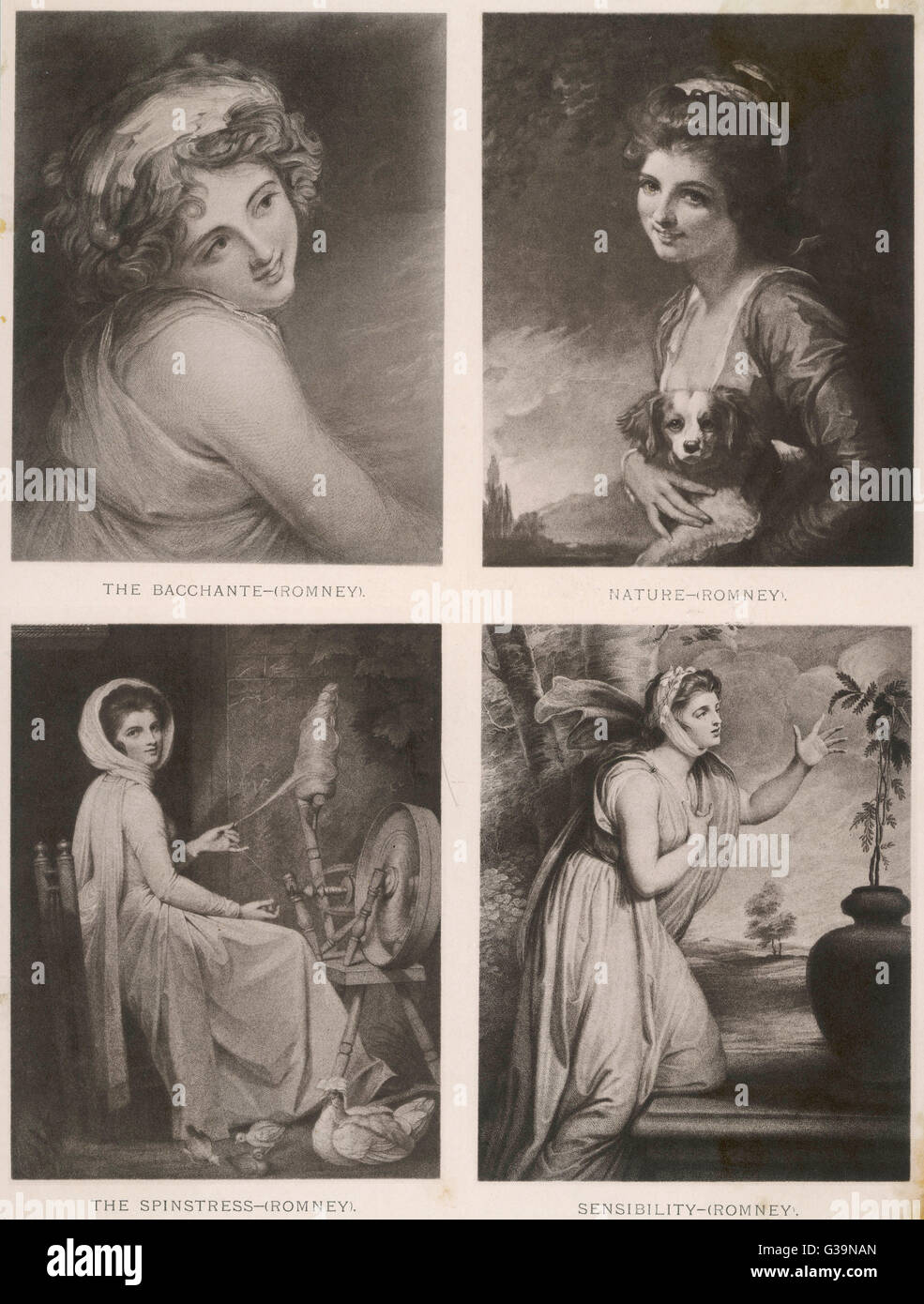 EMMA HAMILTON/4 POSES Stock Photo - Alamy