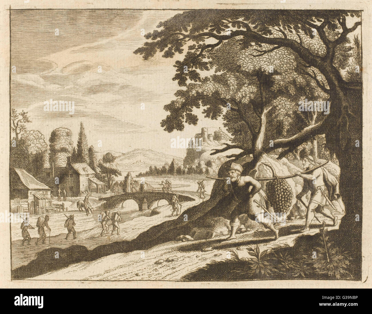 SPIES SENT TO CANAAN Stock Photo - Alamy