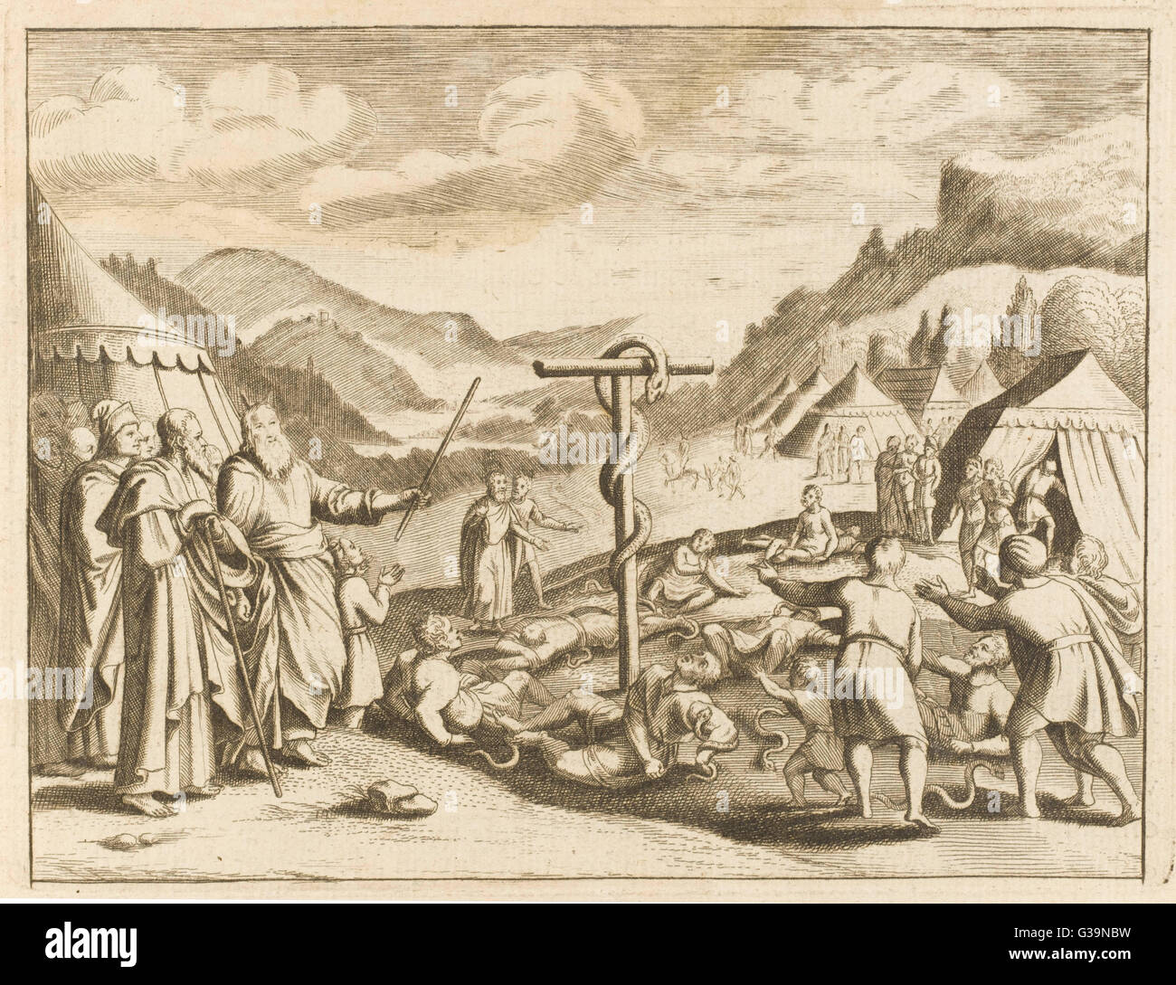 Moses with the serpent hi-res stock photography and images - Alamy