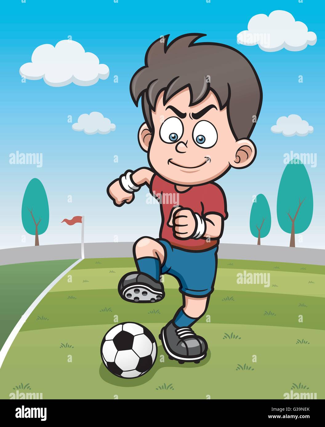 Soccer Cartoons Players