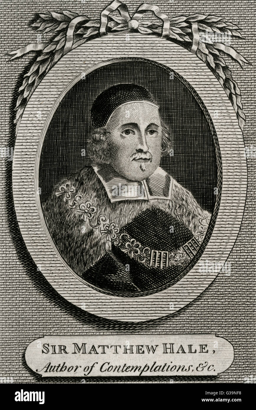 SIR MATTHEW HALE Stock Photo - Alamy