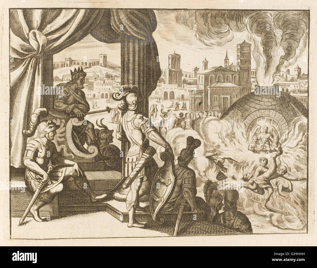 SHADRACH AND FURNACE Stock Photo - Alamy