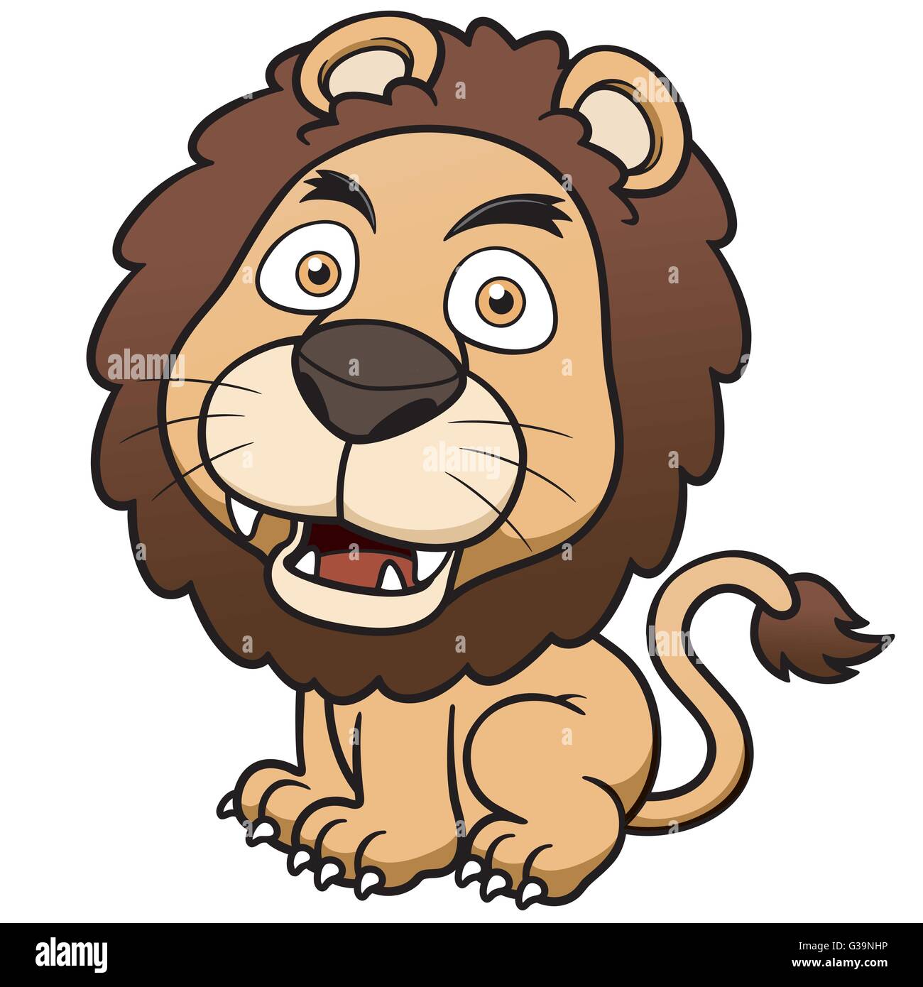 Cartoon lion hi-res stock photography and images - Alamy