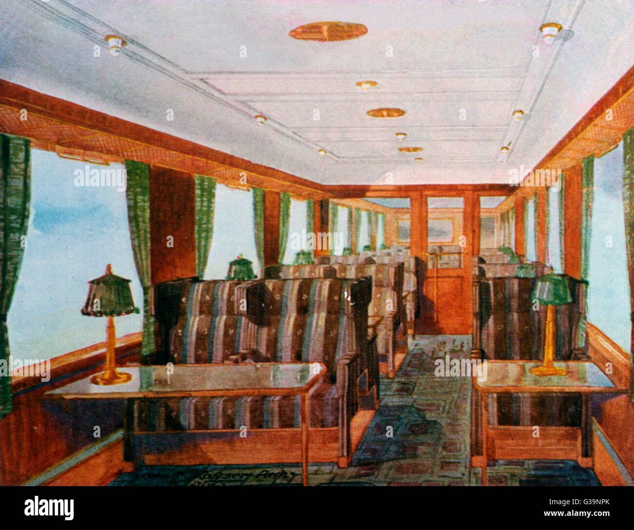 1930s train interior hi-res stock photography and images - Alamy