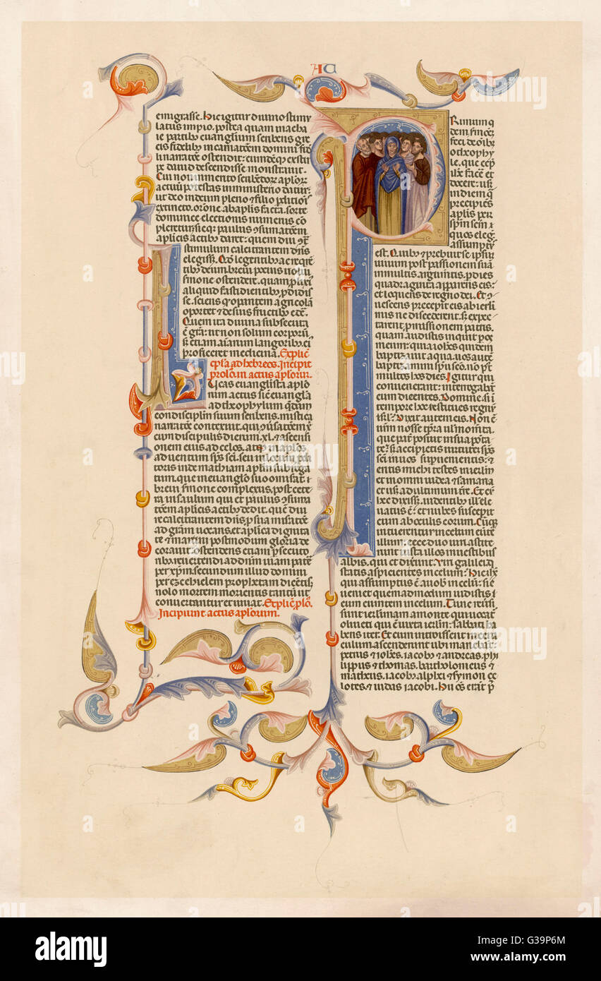 MS - C14 ITALIAN BIBLE Stock Photo - Alamy