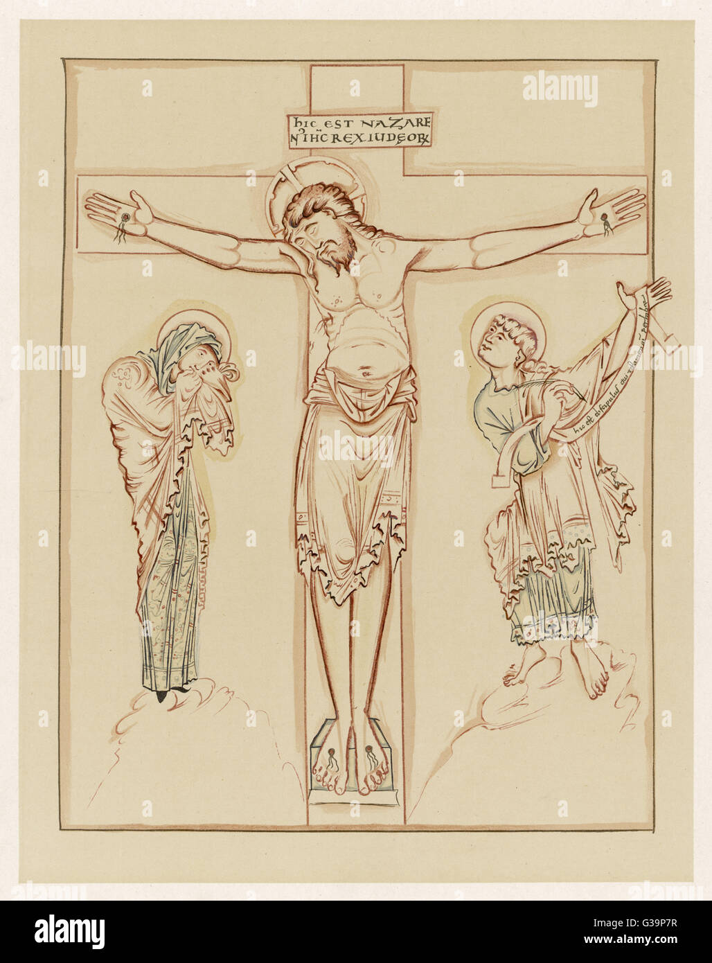JESUS ON CROSS FROM MS Stock Photo - Alamy