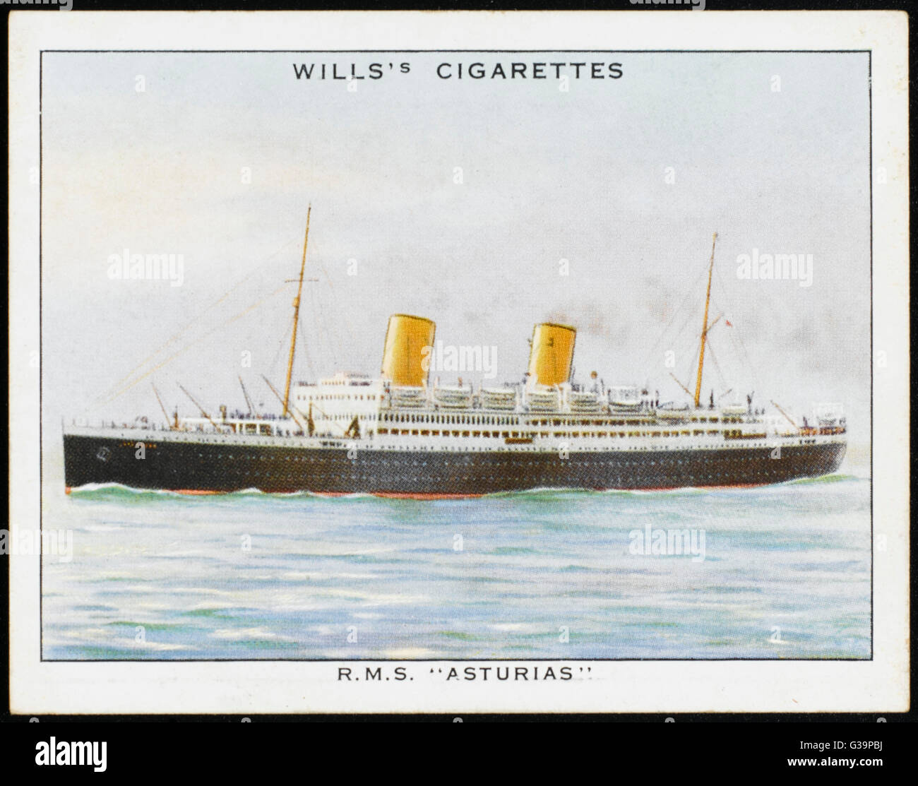 Steamships - 'Asturias' Stock Photo - Alamy