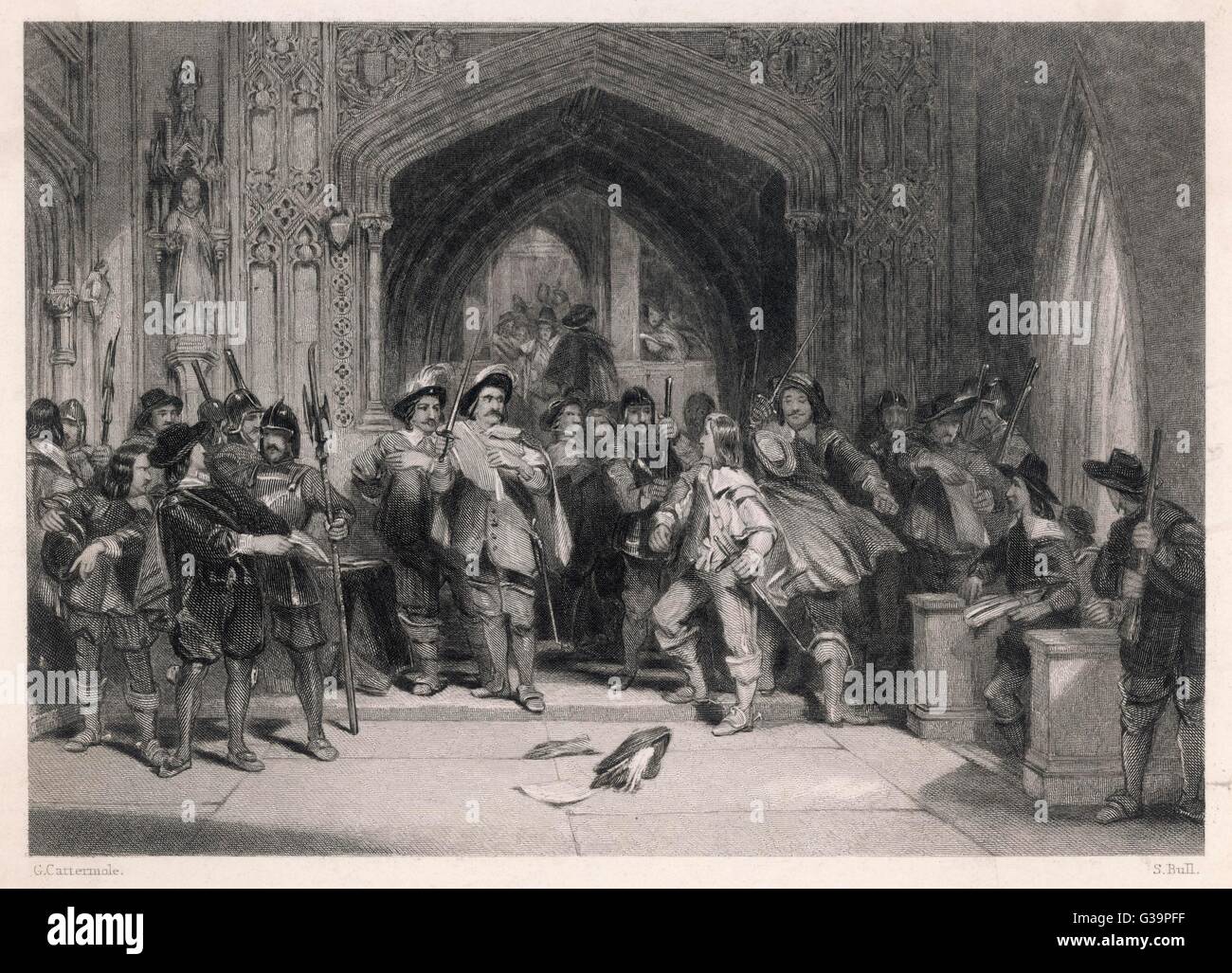 Colonel Pride's purge of the Members unsupporting of the army from the ...