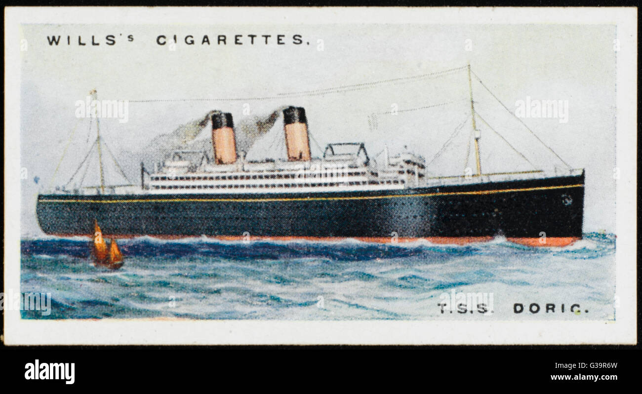 White Star liner on the Atlantic crossing from Liverpool to Canada Date ...