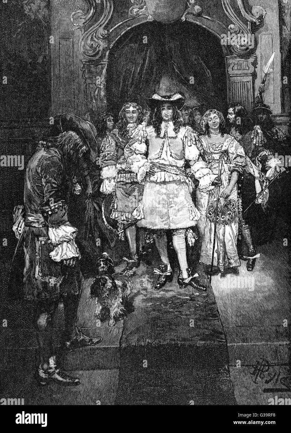 William Penn & James II Stock Photo - Alamy