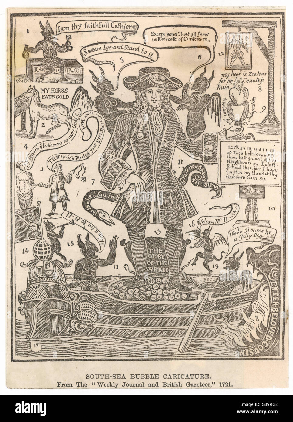 SOUTH SEA BUBBLE/1721 Stock Photo - Alamy