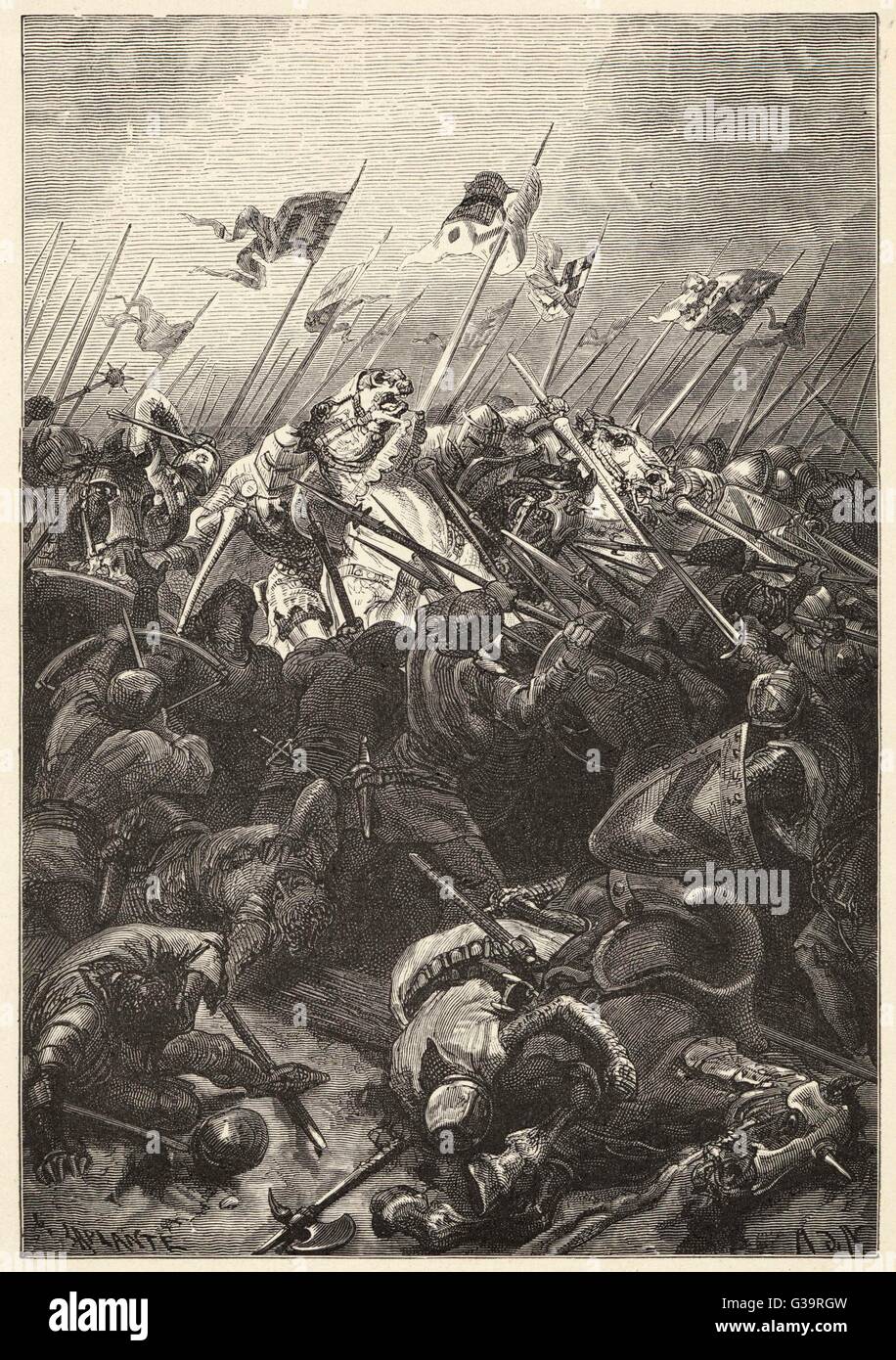 FLEMISH DEFEAT D'ARTOIS Stock Photo - Alamy