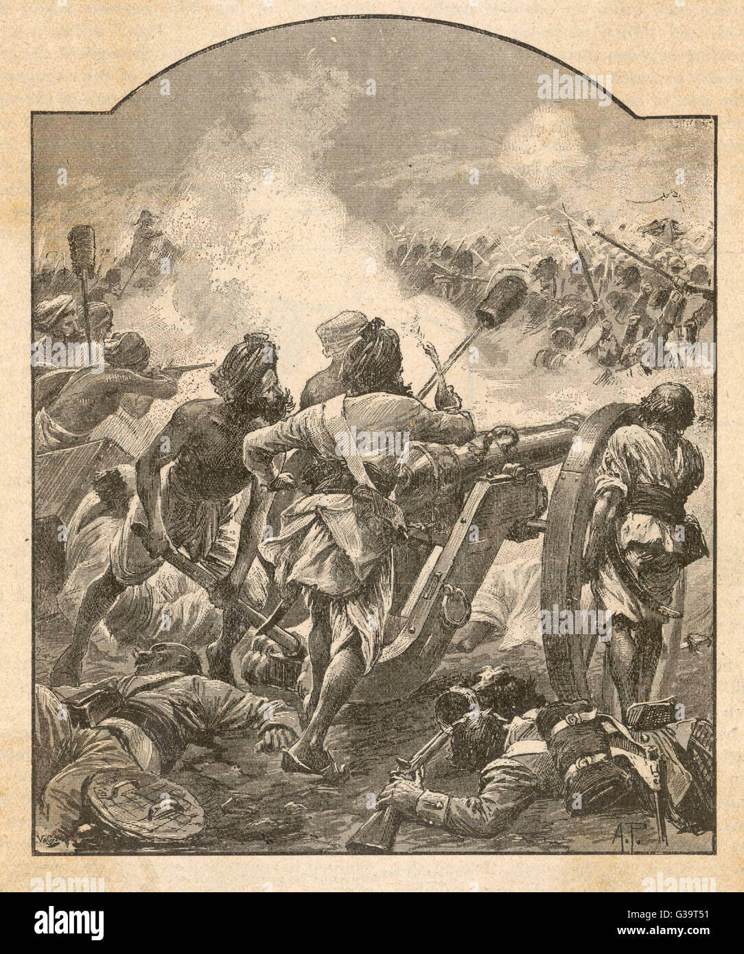 The Battle of Assaye Date: 23rd September 1803 Stock Photo - Alamy
