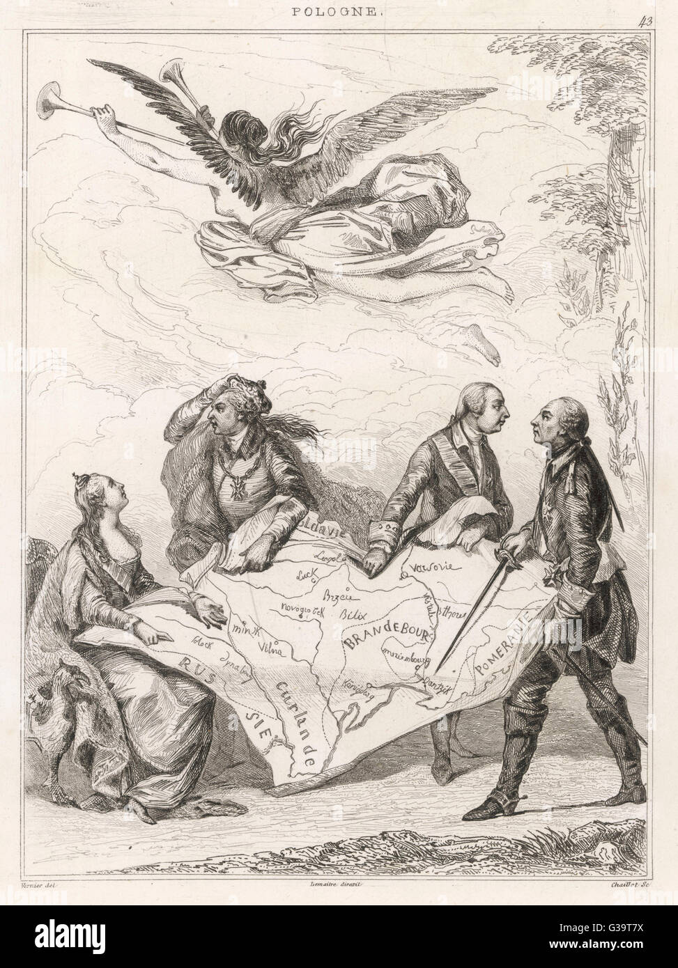 An allegory the third partition poland hi-res stock photography and ...