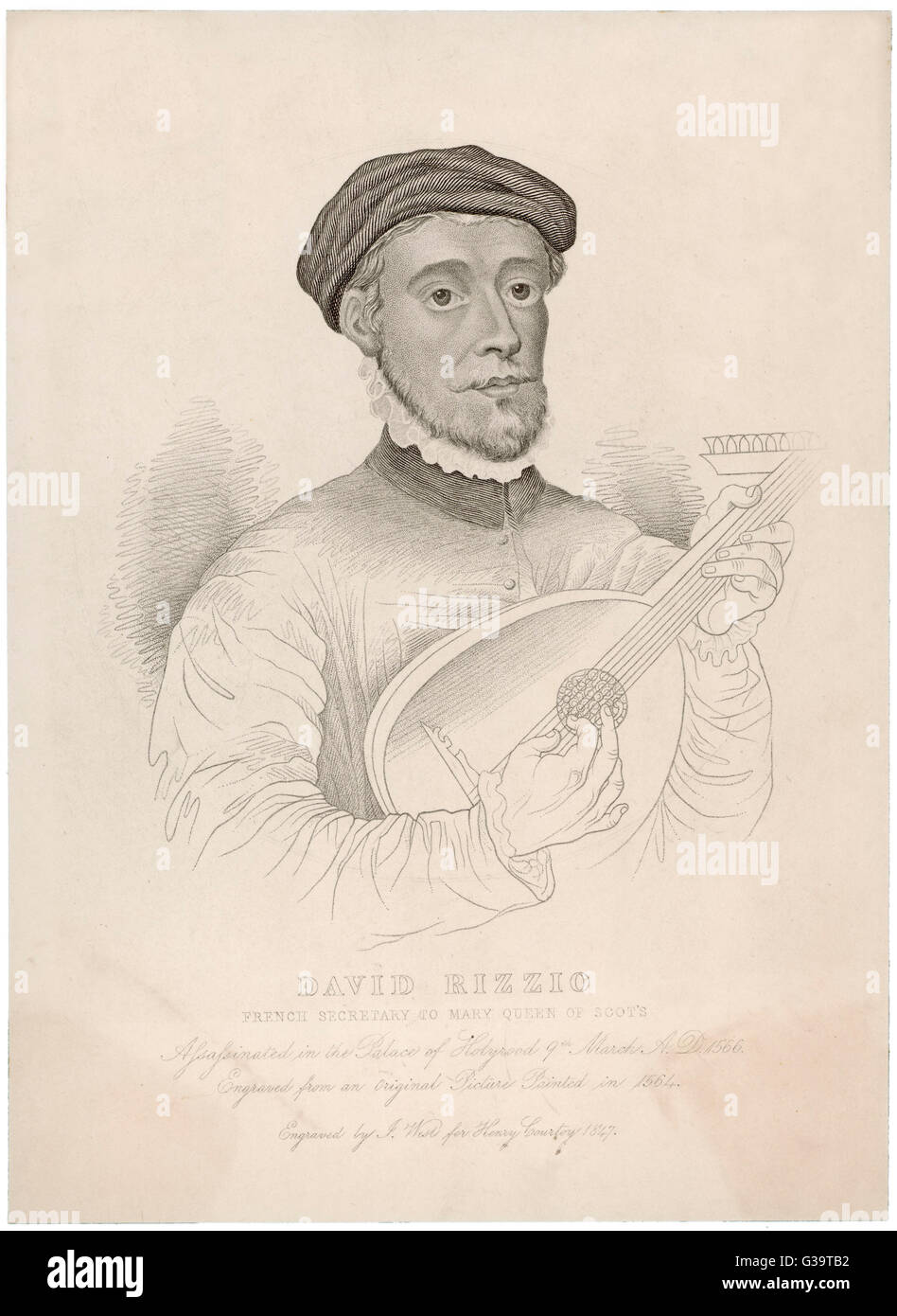 Rizzio Plays Lute Stock Photo - Alamy