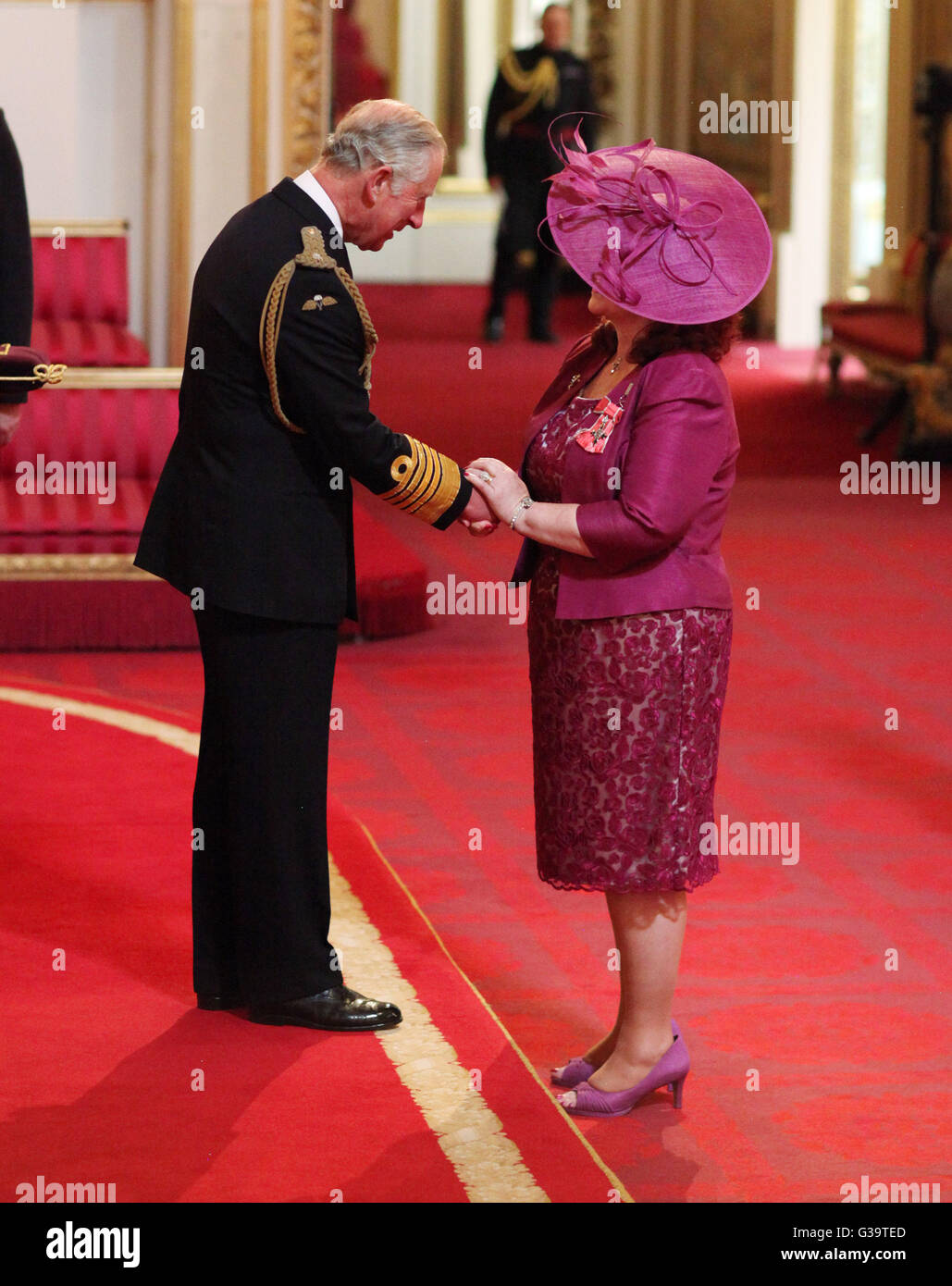 Receives mbe prince wales investiture ceremony buckingham palace hi-res ...