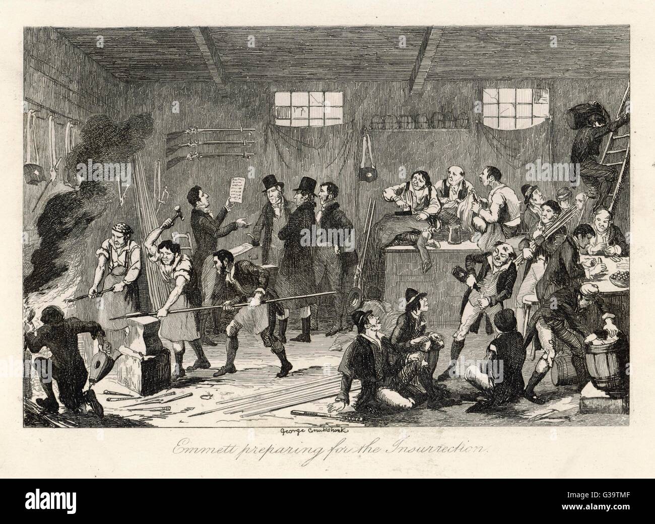 Emmett's Irish Rebellion 1803 Stock Photo - Alamy