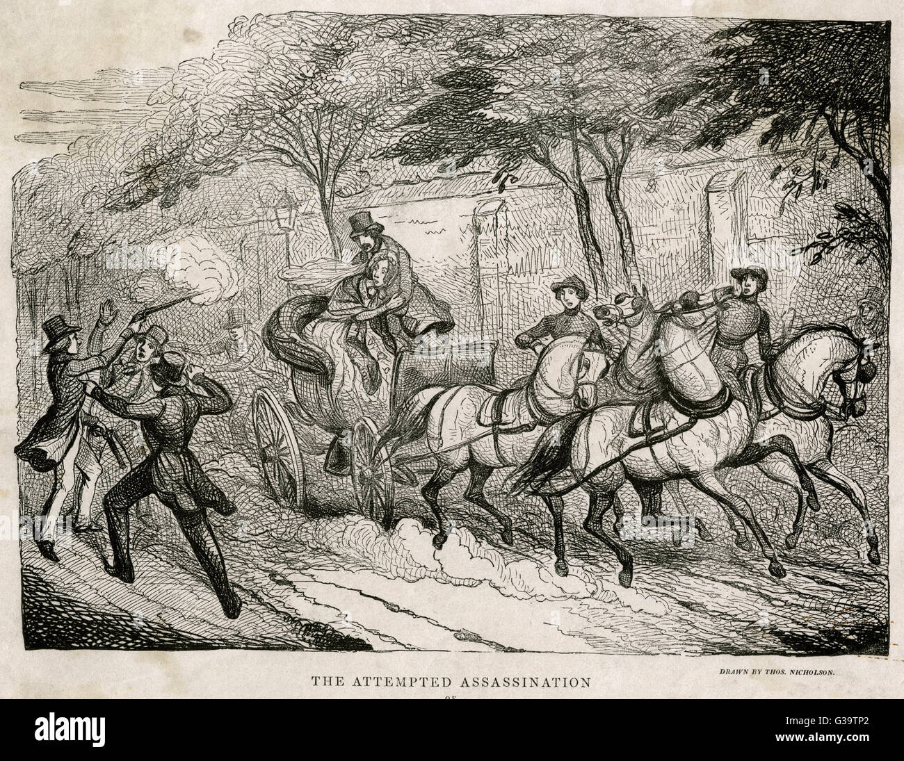 Victoria assassin 1840 hi-res stock photography and images - Alamy