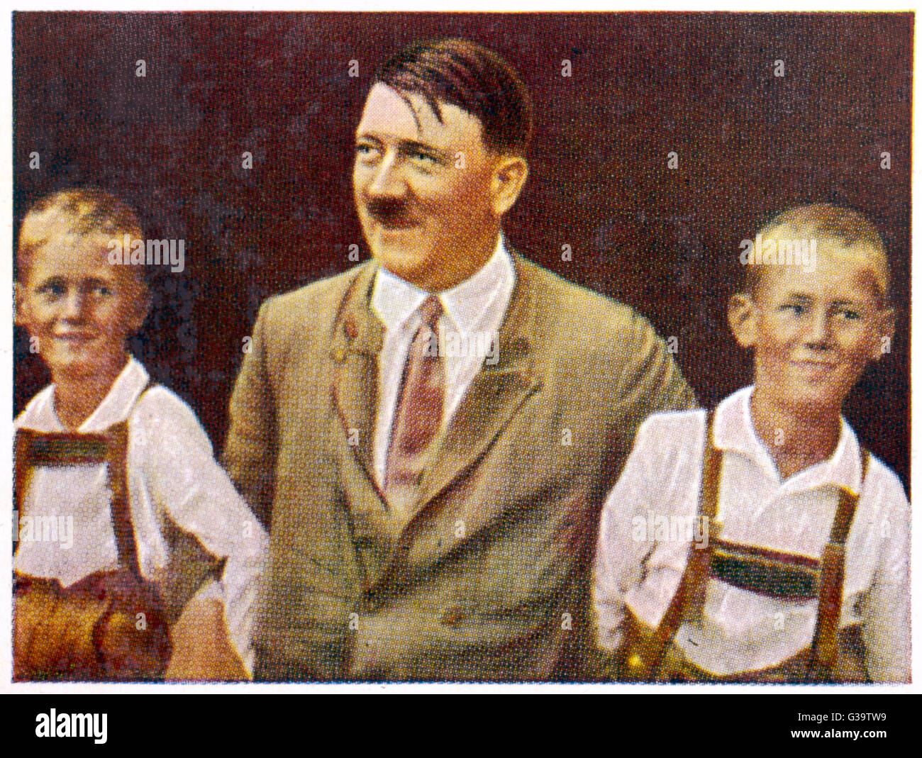 ADOLF HITLER Relaxing with two young friends, circa 1933 Stock Photo ...