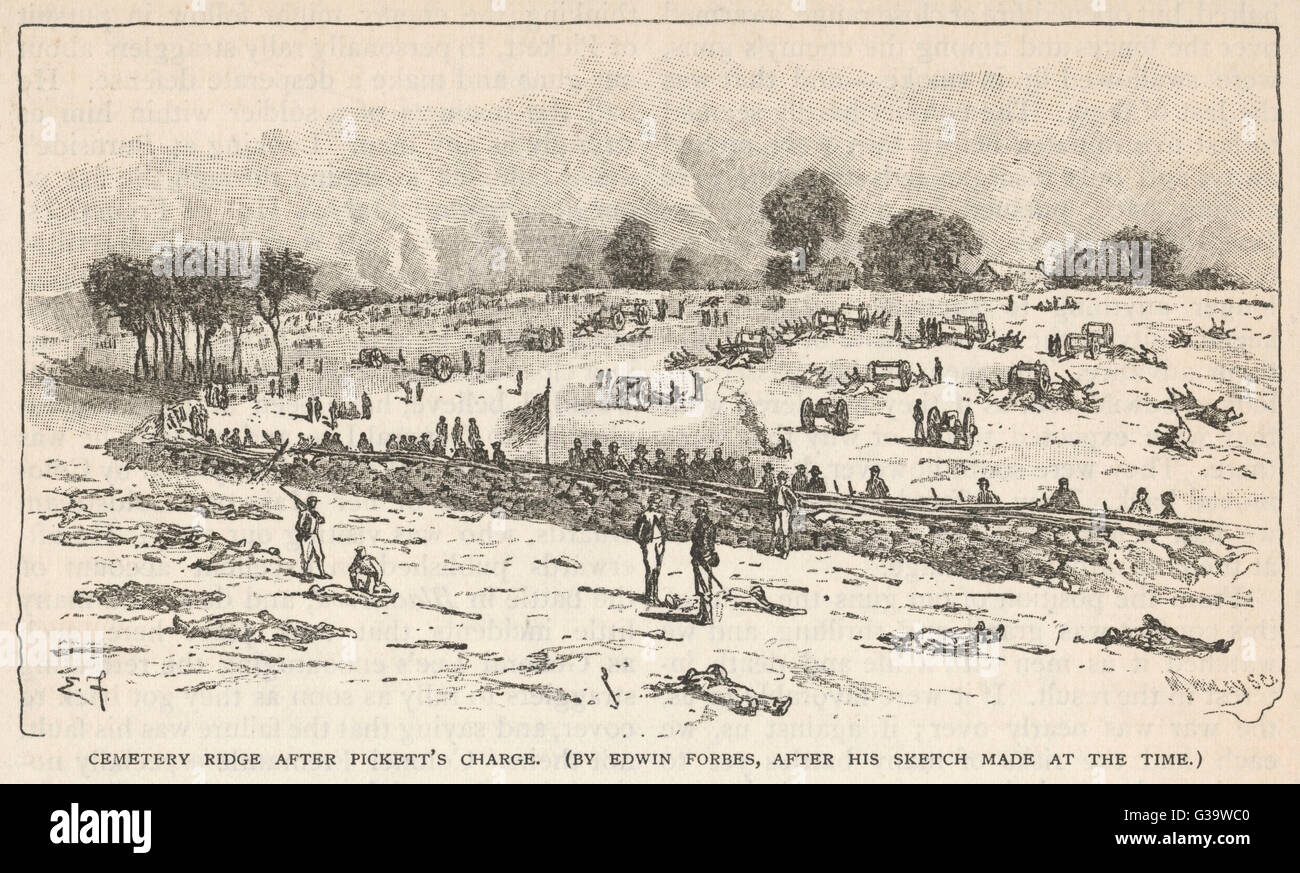 Picketts charge gettysburg battle gettysburg hi-res stock photography ...