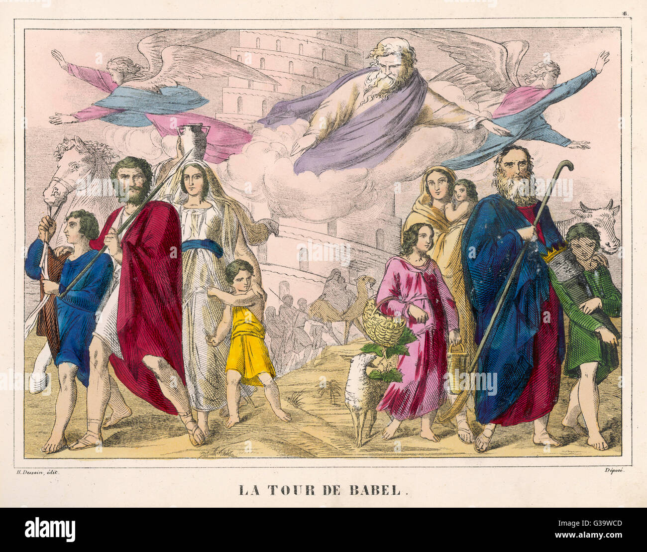 Building of tower of babel bible hi-res stock photography and images ...