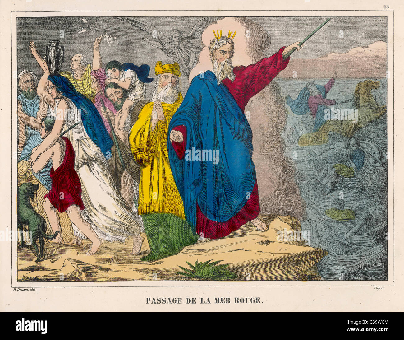 Moses lead red sea hi-res stock photography and images - Alamy