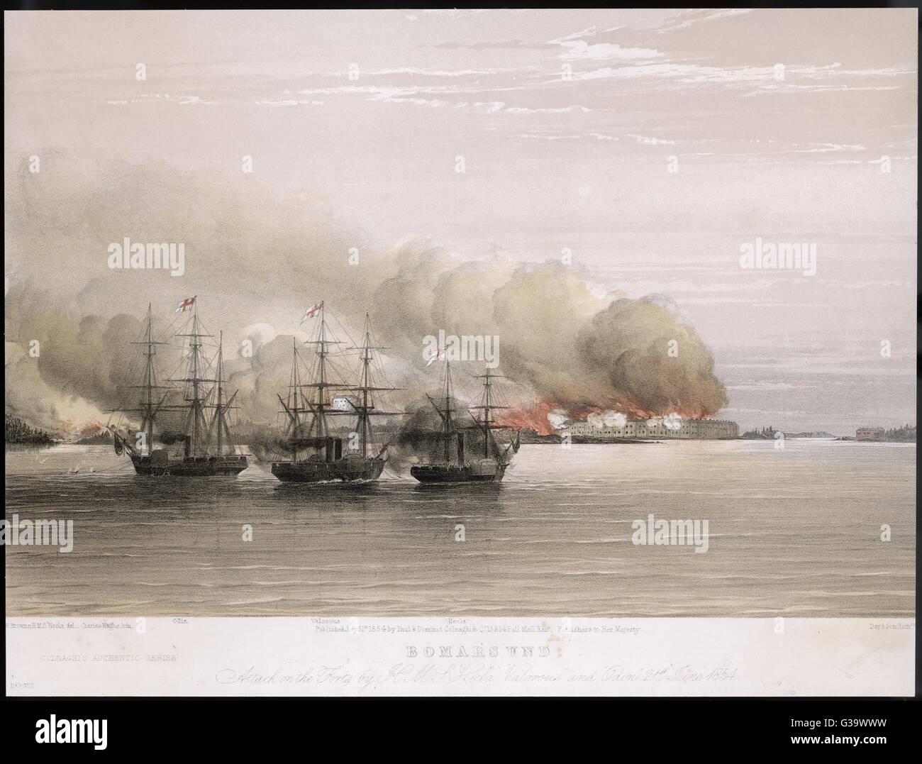 BOMARSUND BOMBARDED - 1 Stock Photo - Alamy