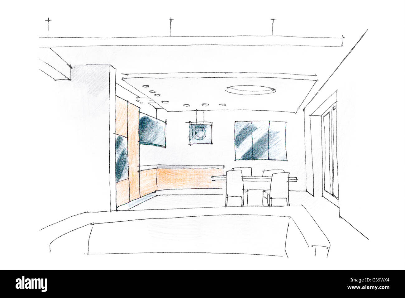 Sofa chairs living room Cut Out Stock Images & Pictures - Alamy