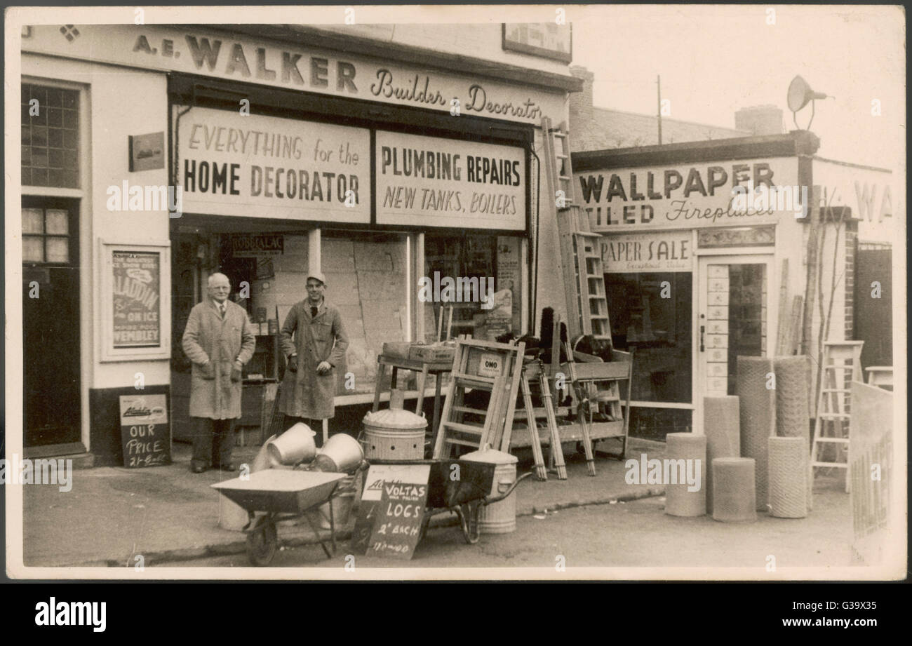 WALKERS SHOP 1930S Stock Photo - Alamy