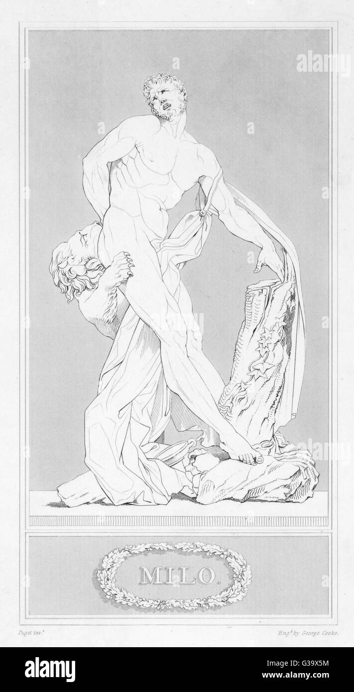 MILO OF CROTONA Stock Photo - Alamy