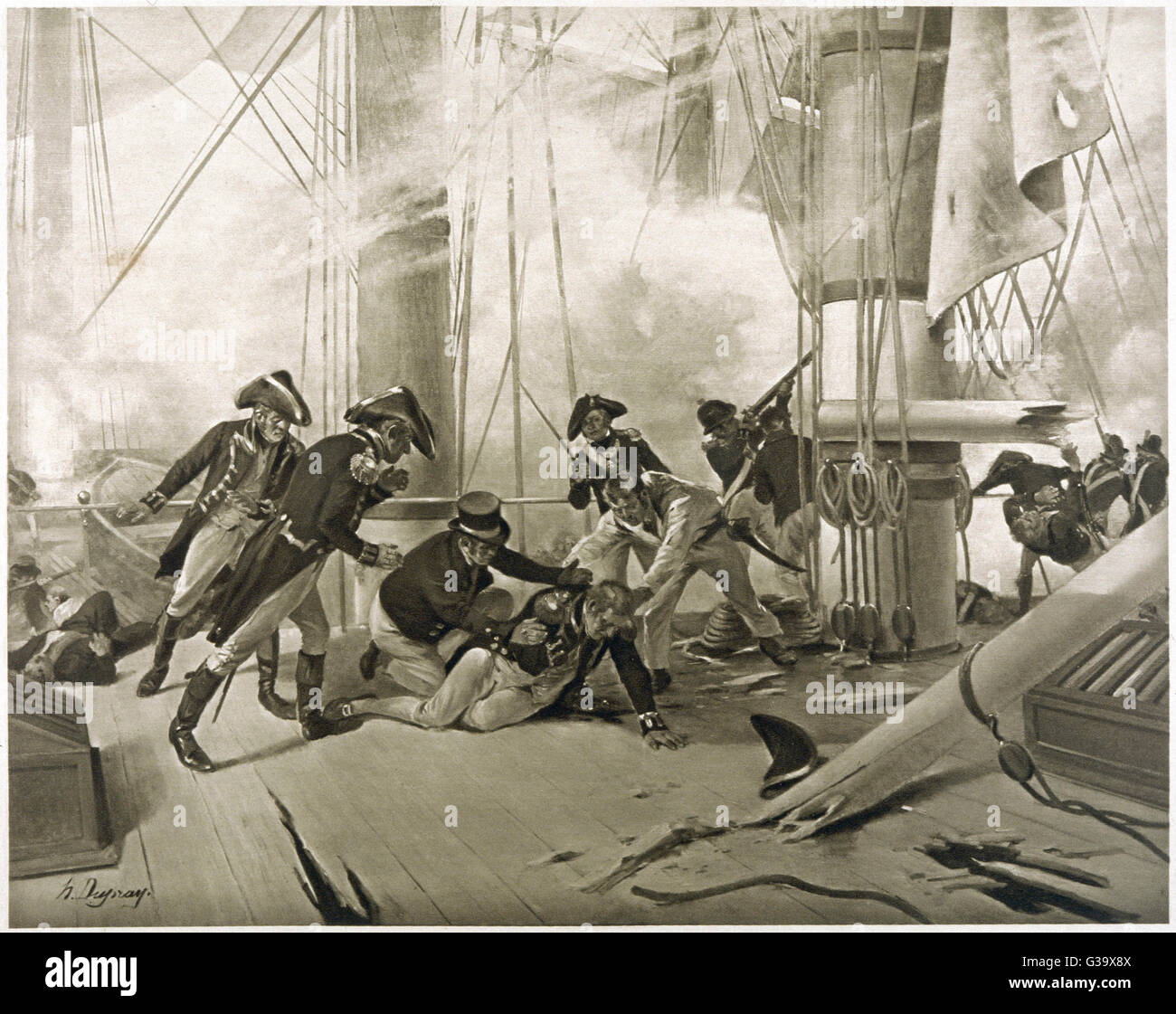 TRAFALGAR - NELSON HIT Stock Photo - Alamy
