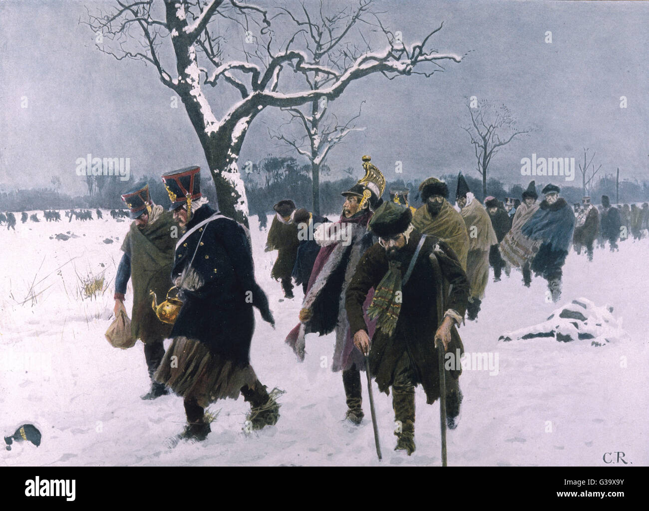 French army retreats from moscow hi-res stock photography and images ...