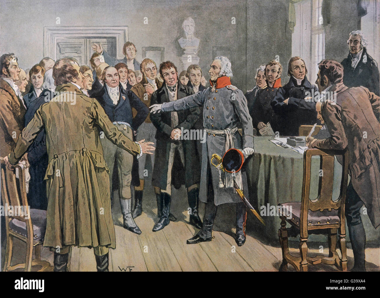 General von yorck urges the east prussian diet hi-res stock photography ...