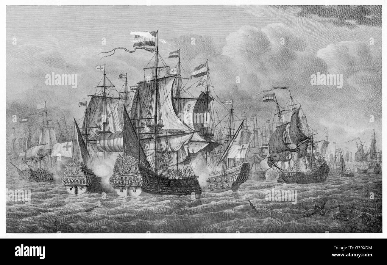 NAVAL ACTION OFF DOVER Admiral Blake defeats Tromp in the first action ...