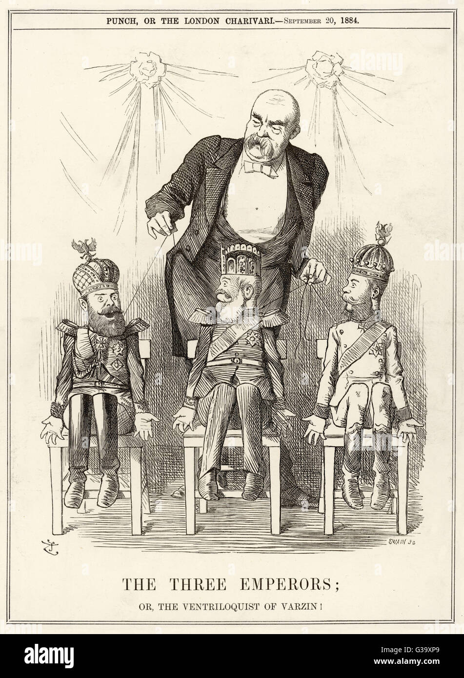 Cartoon, The Three Emperors (Bismarck Stock Photo - Alamy