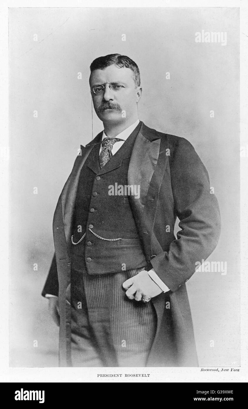 Theodore roosevelt 26th american president date hi-res stock ...