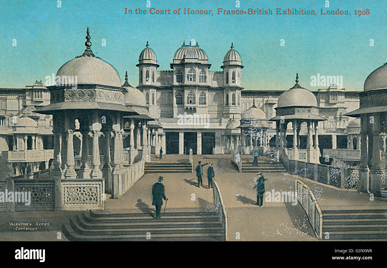In the Court of Honour, Franco-British Exhibition 1908 Stock Photo - Alamy