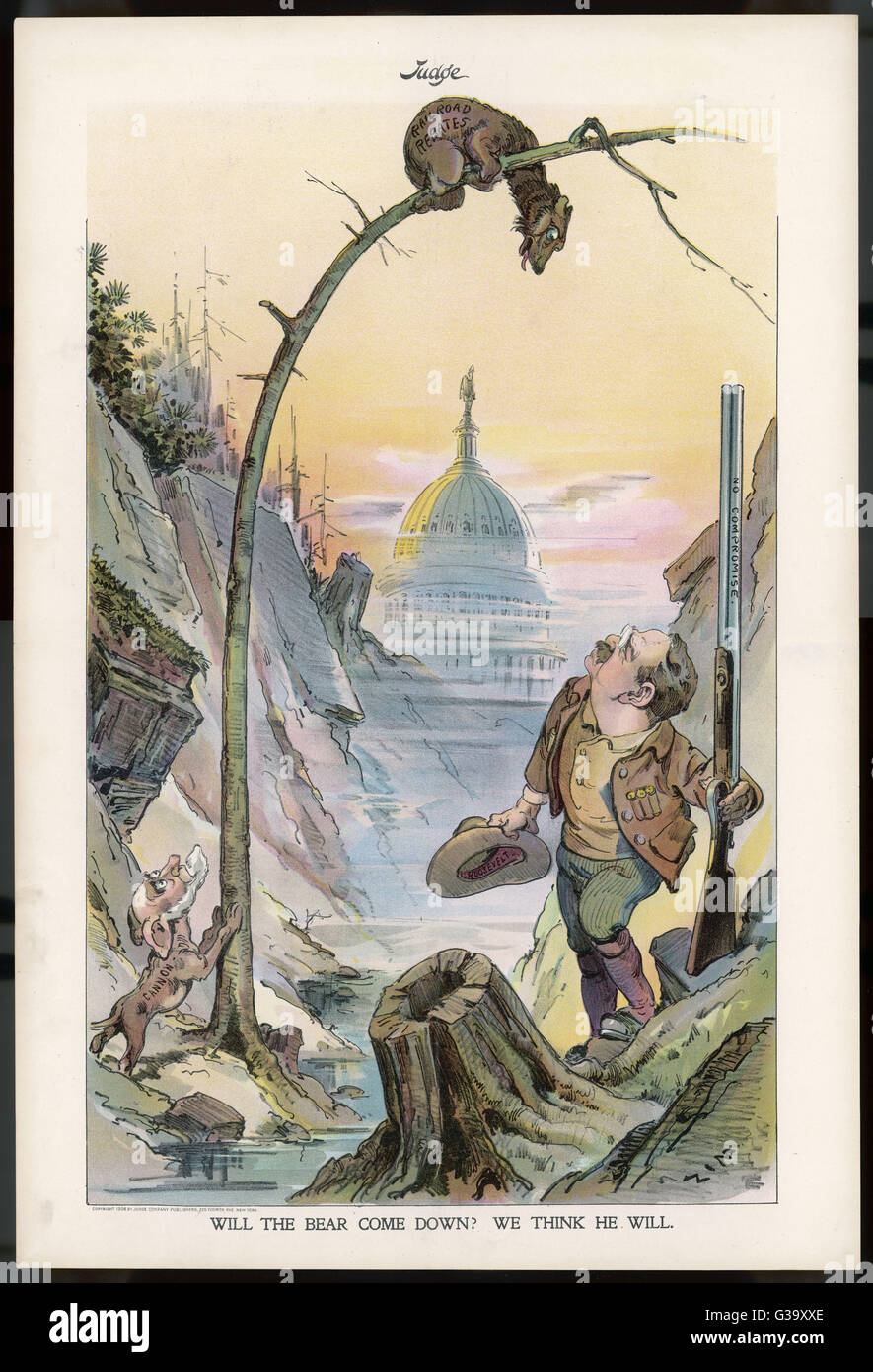 T ROOSEVELT/JUDGE BEAR Stock Photo - Alamy