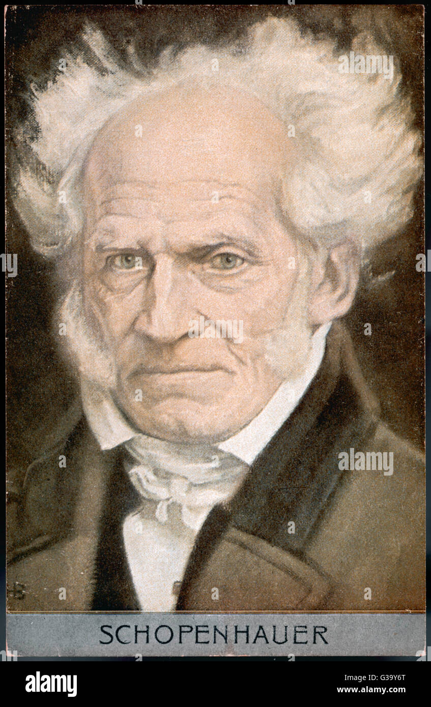 Arthur Schopenhauer German Philosopher 1788 1860 High Resolution Stock ...