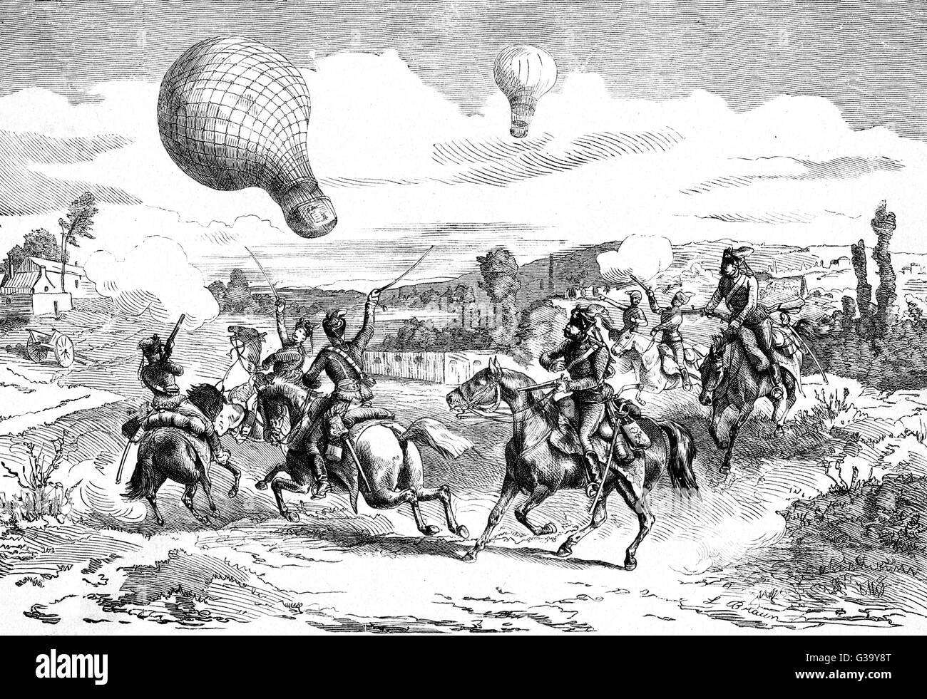 SIEGE OF PARIS -BALLOONS Stock Photo - Alamy