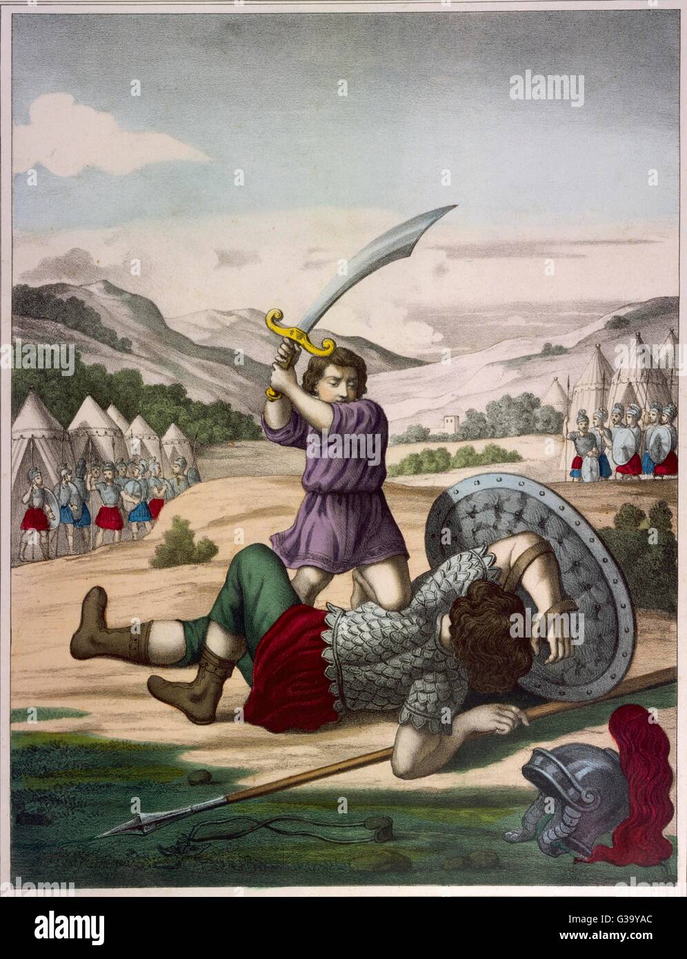 David and goliath sling hi-res stock photography and images - Alamy