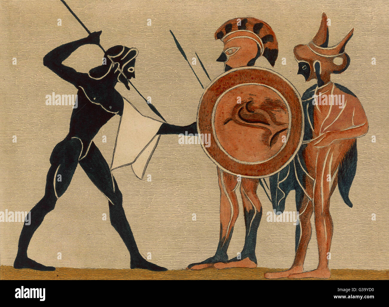 Greek Shield Spear High Resolution Stock Photography and Images - Alamy