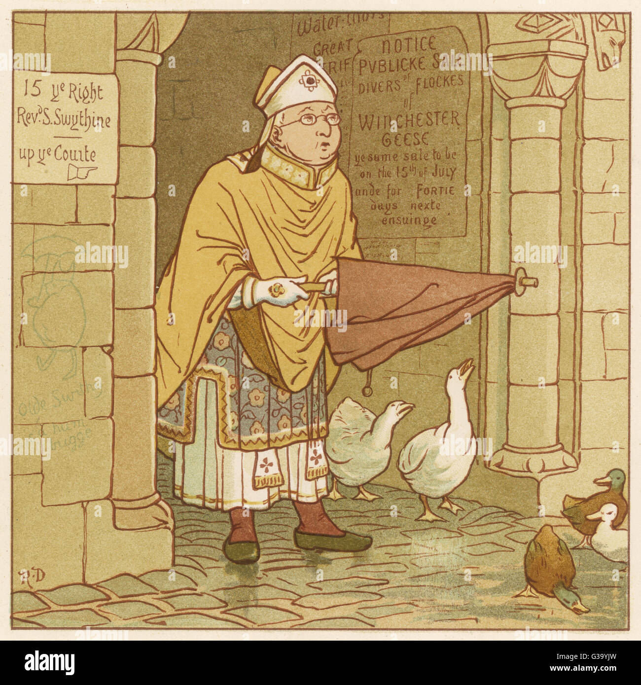 SAINT SWITHIN Or SWITHUN Anglo Saxon Ecclesiastic Bishop Of Winchester