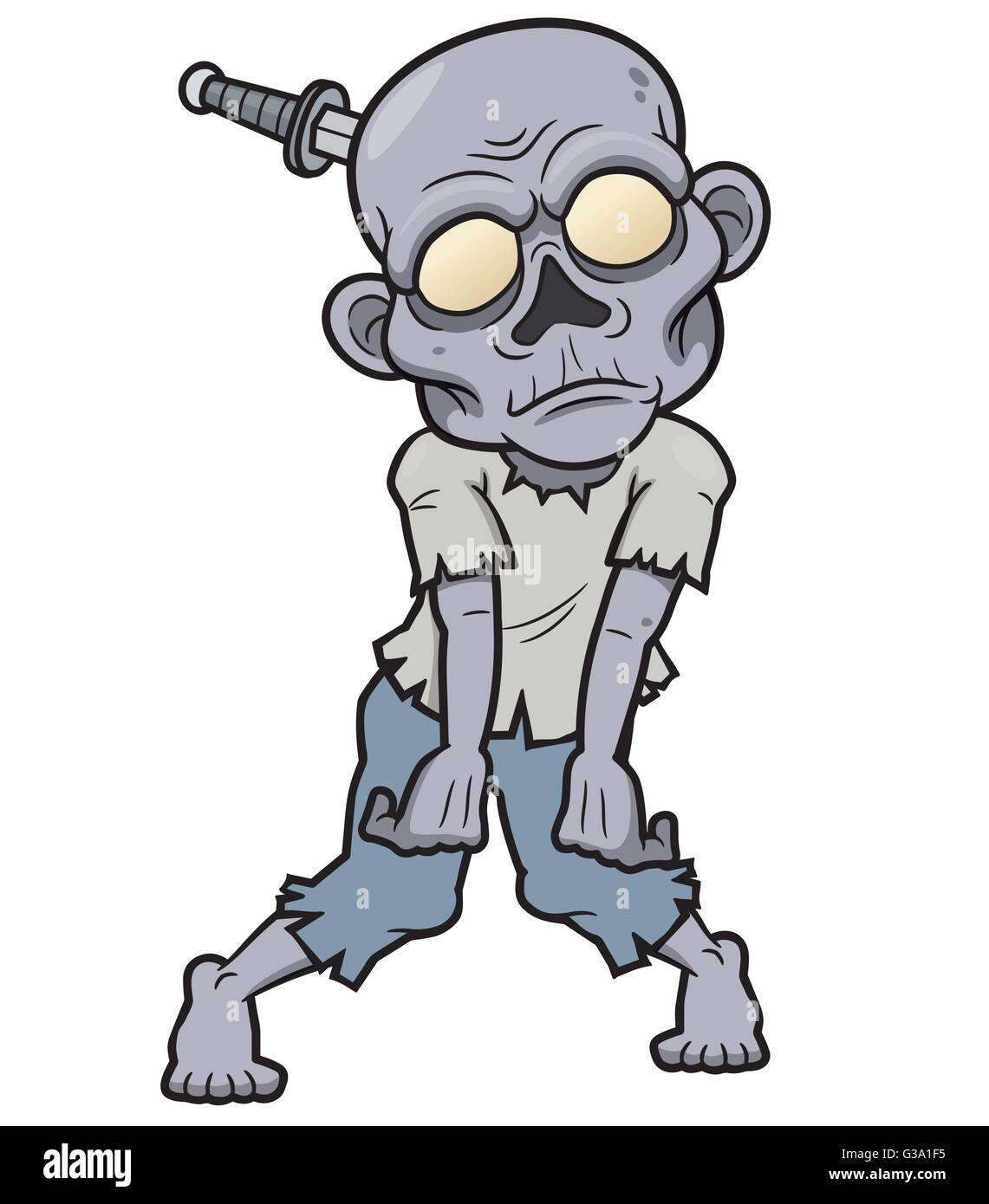 Vector illustration of Cartoon zombie Stock Vector Image & Art - Alamy